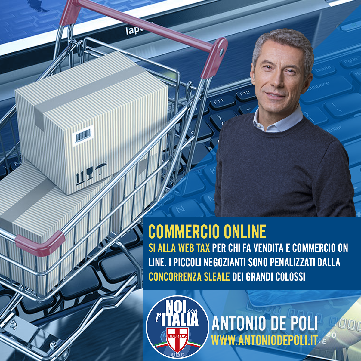 Commercio on line: De Poli (Udc), sì alla web tax, piccoli negozianti ...